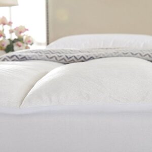 Cheer Collection Ultra Plush Mattress Topper - Overfilled Deep Pocket Pillowtop Topper for Extra Sleeping Comfort - Twin