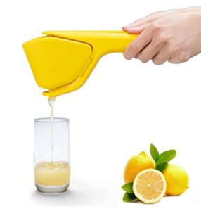 lemon squeezer, lemon juicer hand lime squeezer, nicehelper large manual citrus press that folds flat for space, ergonomic design with sideways pivot, easy to use, for lemon, lime, cirtus, fruit