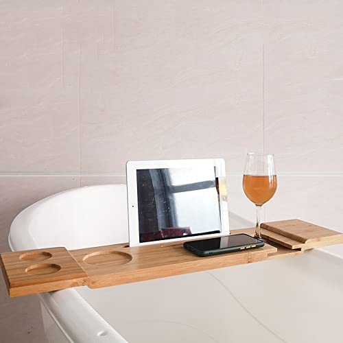 GANFANREN Bathroom Multi Function Bathtub Shelf Toilet Spa Bath Shelf Bathtub Tray Bathtub Accessories