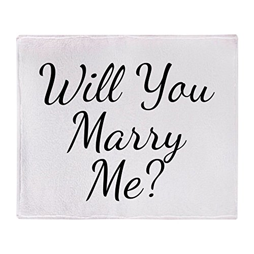 CafePress Will You Marry Me? Throw Blanket Super Soft Fleece Plush Throw Blanket, 60"x50"