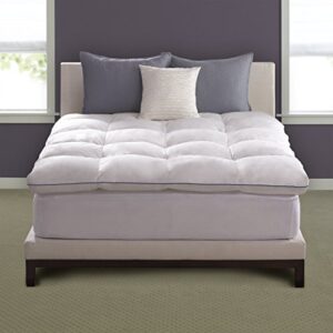 pacific coast hotel deluxe baffle box mattress topper 230 thread count 100% feathers - king