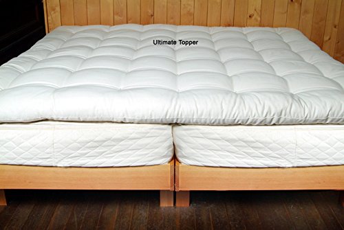 Holy Lamb Organics Quilted Ultimate Wool Mattress Topper - QUEEN