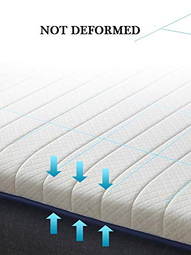 100% Natural Latex Mattress,Breathable Super Soft Foldable Tatami Mattress for Single Double Guest Bedroom Kids Room White Queen:150x200cm