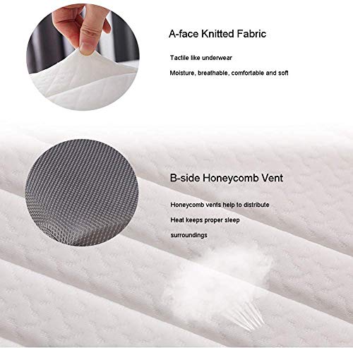 100% Natural Latex Mattress,Breathable Super Soft Foldable Tatami Mattress for Single Double Guest Bedroom Kids Room White Queen:150x200cm