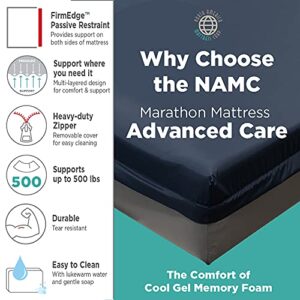 North American Mattress NAMC Bariatric Marathon Memory Foam Advanced Care 72" x 36" x 7" up to 500 lbs