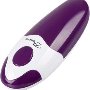 Kitchen Automatic Safety Cordless One Tin Touch Electric Can Opener&Bangrui Professional Electric Can Opener.One-touch switch .Smooth can edge.Being friendly to left-hander and arthritics!(Purple)