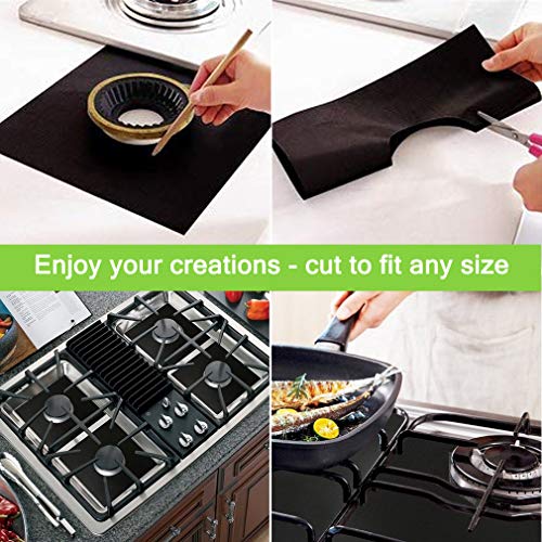 Nonstick Oven Liner for Bottom of Electric,Gas,Toaster & Microwave Ovens -500 Degree Reusable Oven Protector Liner -Extra Thick/Heavy Duty/Easy to Clean Non stick Oven Mat Set (3) By Sunrich