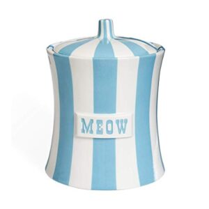 jonathan adler canister (meow, blue)