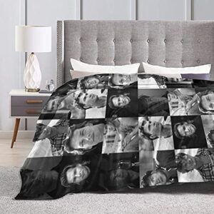 Throw Blanket Patrick Swayze Soft Flannel Blankets Soft All-Season Room Decoration Carpets Living Room Sofas for All Seasons … (50"x40")