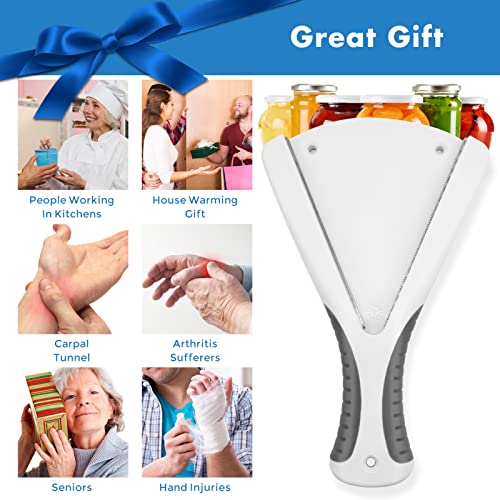 Jar Opener|Effortless Jar Opener for Weak Hands & Seniors With Arthritis Jar Lid Opener for Arthritic Hands- Opens Any Size Jar Gift for Seniors & Weak Hands