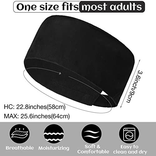 Hicarer 12 Pieces Chef Hats for Women Men Adjustable Unisex Sushi Beanie Chef Mesh Top Skull Caps Kitchen Cooking Food Caps (Black)