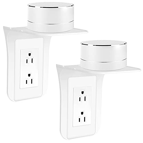 SHEN RONG Outlet Shelf,Outlet Shelves,Easy InstallHolds Up to 10 lbs - Space Saving Solution (2 Pack)