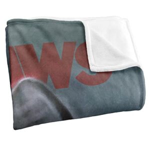 Trevco Jaws Shark Silky Touch Super Soft Throw Blanket 36" x 58"