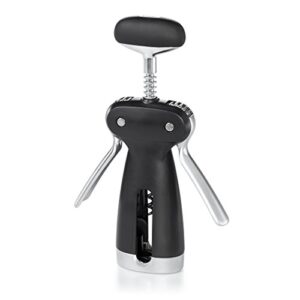 oxo steel winged corkscrew with removable foil cutter