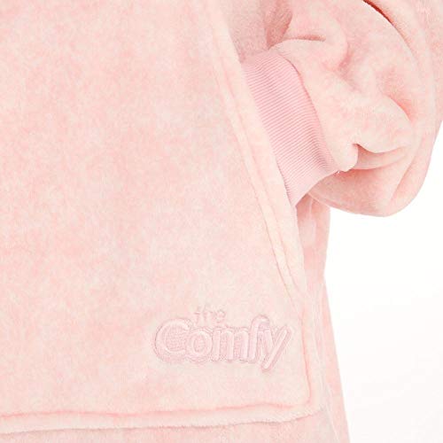 THE COMFY Dream | Oversized Light Microfiber Wearable Blanket, Seen on Shark Tank, One Size Fits All, (Heather Pink)