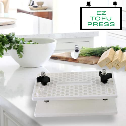 EZ Tofu Press- Best Tofu Press for Extra Firm Tofu | Easily Remove Water for Flavorful and Firm Tofu | Made in The USA