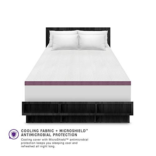 SensorPEDIC 2-Inch Transcend Mattress Topper, Twin, White