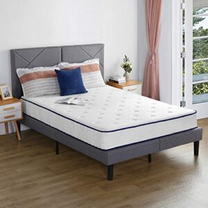 primasleep 9inch hybrid tight top spring mattress king size-blue piping,certipur-us,gel memory foam,tight top