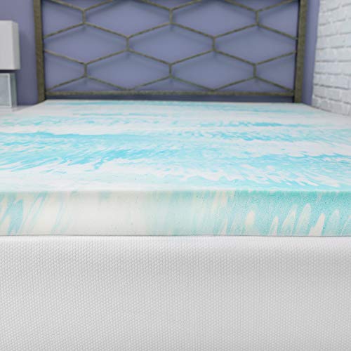 BioPEDIC 3" Gel Swirl Memory Foam Mattress Topper, King