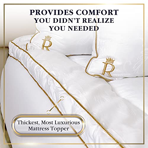 Royal Therapy Queen Memory Foam Pillow and Queen Mattress Topper - Bundle