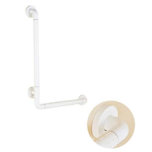 CRODY Bath Wall Attachment Handrails Grab Bar Rails L-Shaped Bathroom Grab Bar, Shower Support Rail, Stainless Steel Safety Armrest, Elderly Disabled Bathtub Anti-Skid Railing, Toilet Handle, Towel Ra