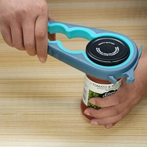 Latest Jar Opener Bottle Opener for Weak Hands,Seniors with Arthritis,Low Strength and Children, Multi Opener Set with Rubber Jar Gripper Pad and Corkscrew Wine Opener