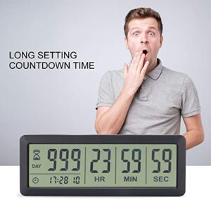 A AIMILAR Digital Countdown Days Timer - AY4053-Black Upgraded Big 999 Days Count Down Clock for Vacation Retirement Wedding