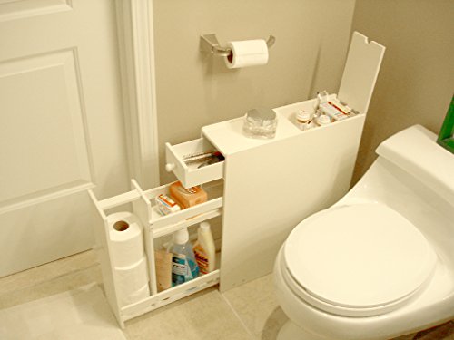 Proman Products Bathroom Floor Cabinet Wood in Pure White (Model: ZLMN46001)