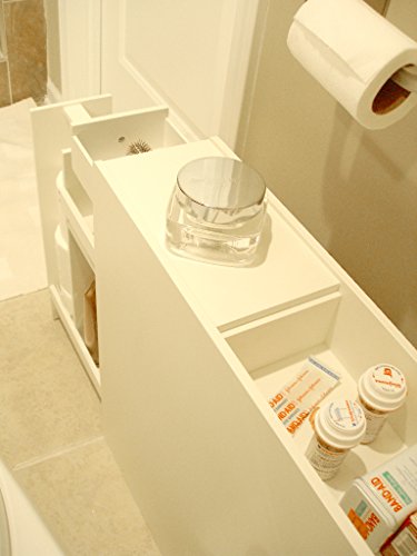 Proman Products Bathroom Floor Cabinet Wood in Pure White (Model: ZLMN46001)