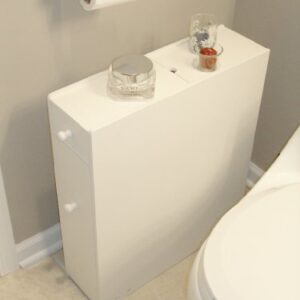 Proman Products Bathroom Floor Cabinet Wood in Pure White (Model: ZLMN46001)