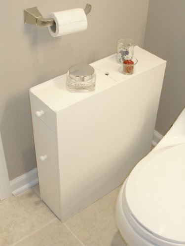 Proman Products Bathroom Floor Cabinet Wood in Pure White (Model: ZLMN46001)