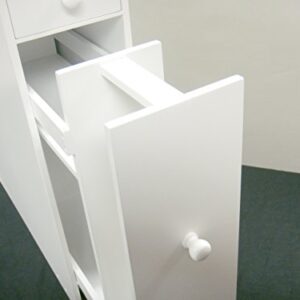 Proman Products Bathroom Floor Cabinet Wood in Pure White (Model: ZLMN46001)