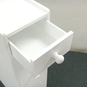 Proman Products Bathroom Floor Cabinet Wood in Pure White (Model: ZLMN46001)