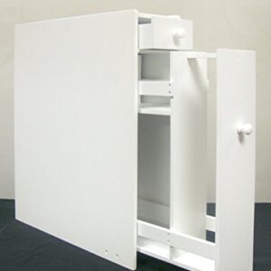 Proman Products Bathroom Floor Cabinet Wood in Pure White (Model: ZLMN46001)