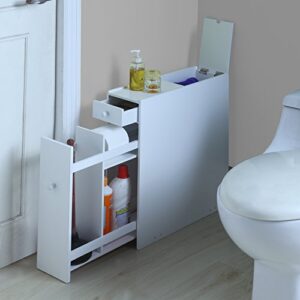 Proman Products Bathroom Floor Cabinet Wood in Pure White (Model: ZLMN46001)