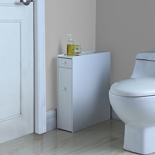 Proman Products Bathroom Floor Cabinet Wood in Pure White (Model: ZLMN46001)