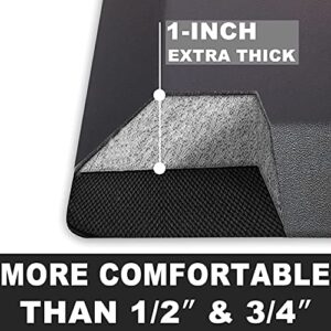 1" Extra Thick Anti Fatigue Floor Mat,Kitchen Mat, Standing Desk Mat – Comfort at Home, Office, Garage - Advanced PU Foam - NOT PVC!!! (Black, 20x30x1-Inch)