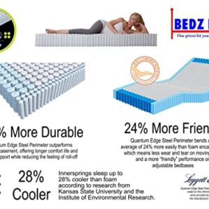 Bedz King Twin Mattress, White