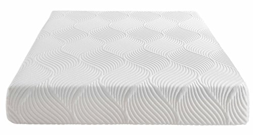 Lexicon Nocturne 10" Gel Infused Memory Foam Mattress, Twin, White