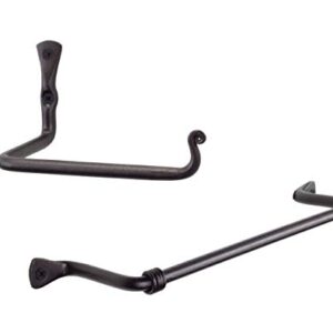 RTZEN Wrought Iron Bathroom Accessories Set, Decorative Hand Towel Bar and Toilet Paper Holder