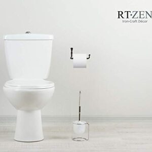 RTZEN Wrought Iron Bathroom Accessories Set, Decorative Hand Towel Bar and Toilet Paper Holder