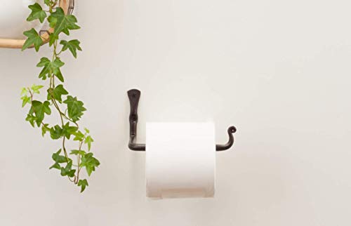 RTZEN Wrought Iron Bathroom Accessories Set, Decorative Hand Towel Bar and Toilet Paper Holder