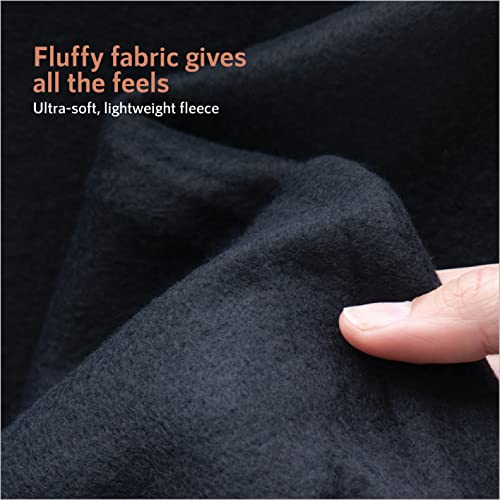 26 Pack of Ultra-Soft Fleece Black Bulk Blankets for Wedding Favors, Guests, Homeless and Outdoors, 50x60 & Have A Thickness of 160 GSM (Black)