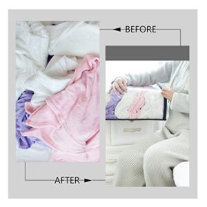 DoYiKe Clear Vinyl Zippered Storage Bags with Zipper for Blanket, Pillow, Quilts, Clothes, Bedding, Sweater, Clothing