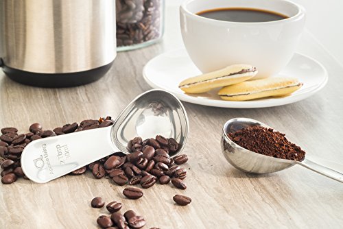 Apace Living Coffee Scoop (Set of 2) - 2 Tablespoon (Tbsp) - The Best Stainless Steel Measuring Spoons for Coffee, Tea, and More