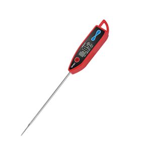 yacumama digital water thermometer for liquid, candle, instant read with waterproof for food, meat, milk, long probe