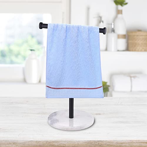 Yajuyi Bath Towel Stand Hand Towel Hanger Towel Bar Rack Towel Organizer Rack for Bathroom , Black