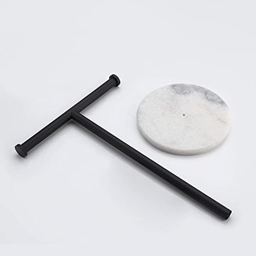 Yajuyi Bath Towel Stand Hand Towel Hanger Towel Bar Rack Towel Organizer Rack for Bathroom , Black