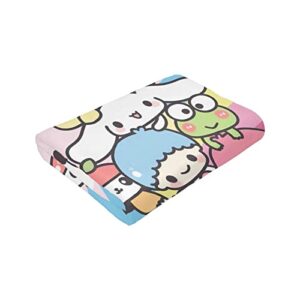 Pink Blanket Cute Flannel Plush Throw Blankets 50''x40''Ultra-Soft Comfortable Rainbow Cartoon with Indoor Outdoor Plush Air Conditioner Family Cars All Season Gift for Women Girls Friend