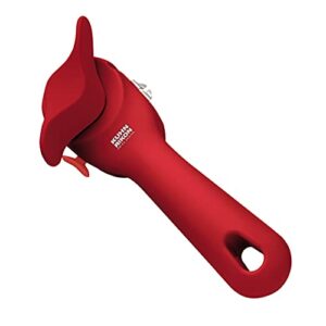 kuhn rikon auto safety lidlifter/can opener with ring-pull, 8 x 2.5 x 2.75 inches, red